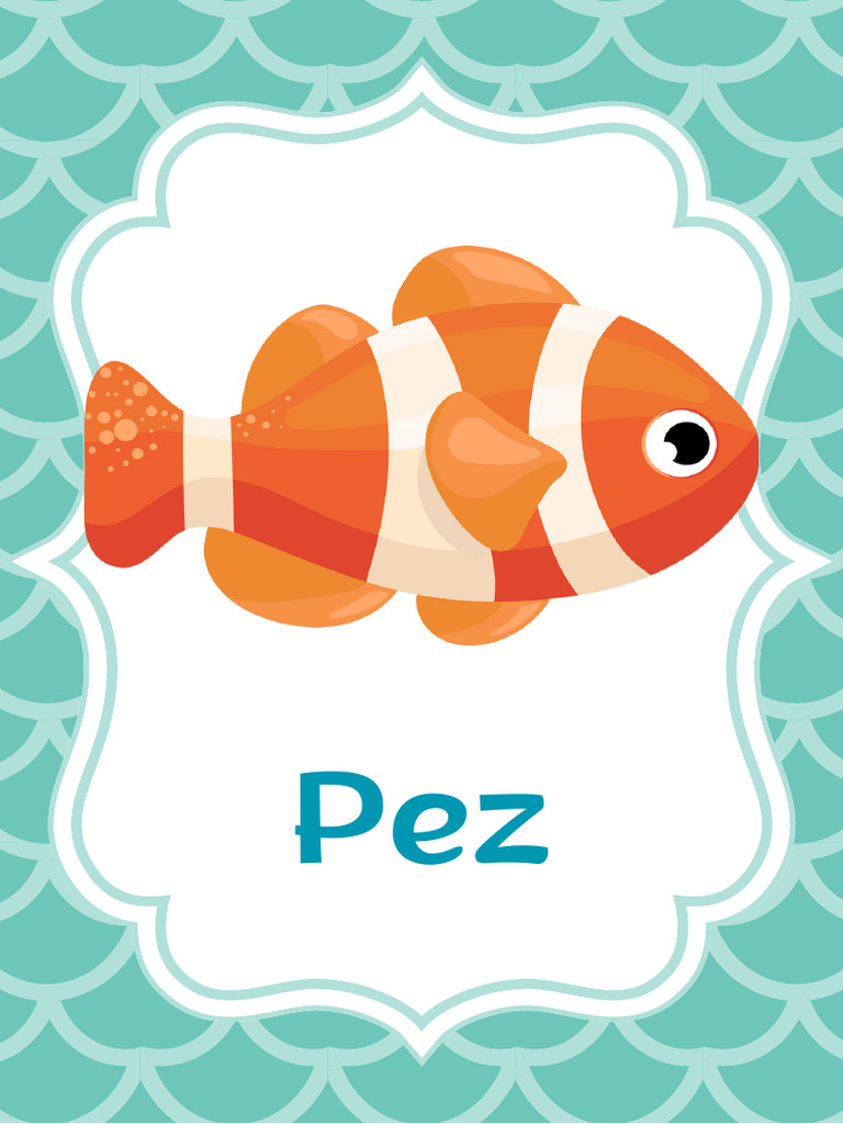 Tarjetas Animales Del Mar | PDF