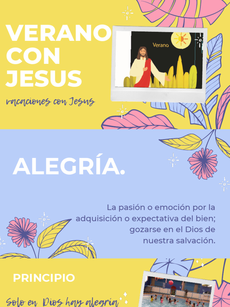 Verano con Jesús: Alegría y Gozo | PDF