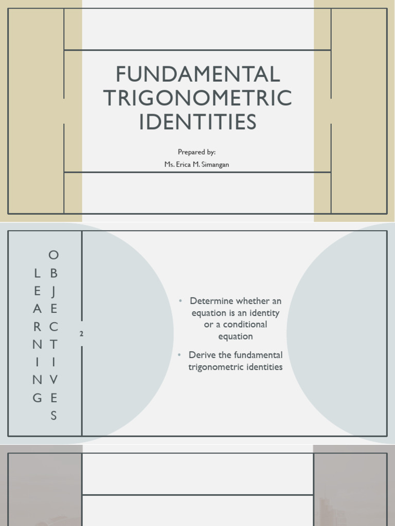 Fundamental Trigonometric Identities | PDF | Trigonometric Functions ...