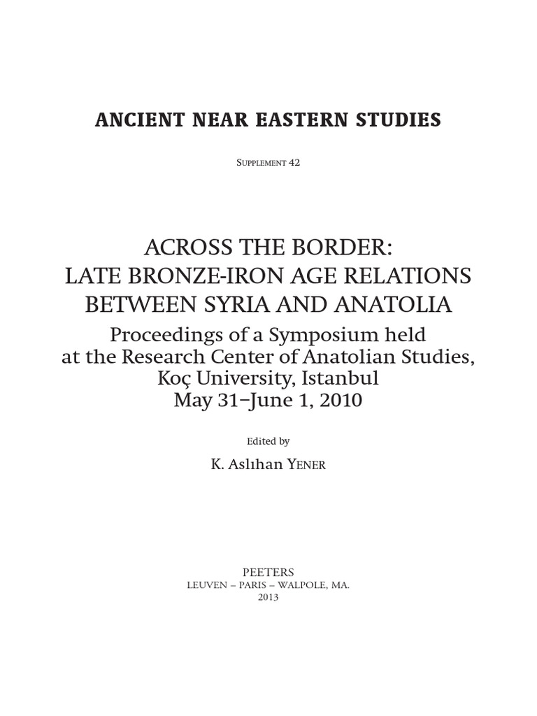 The - Late - Bronze - Age - Fortresses - at - Tell - A-1 Alalakh | PDF