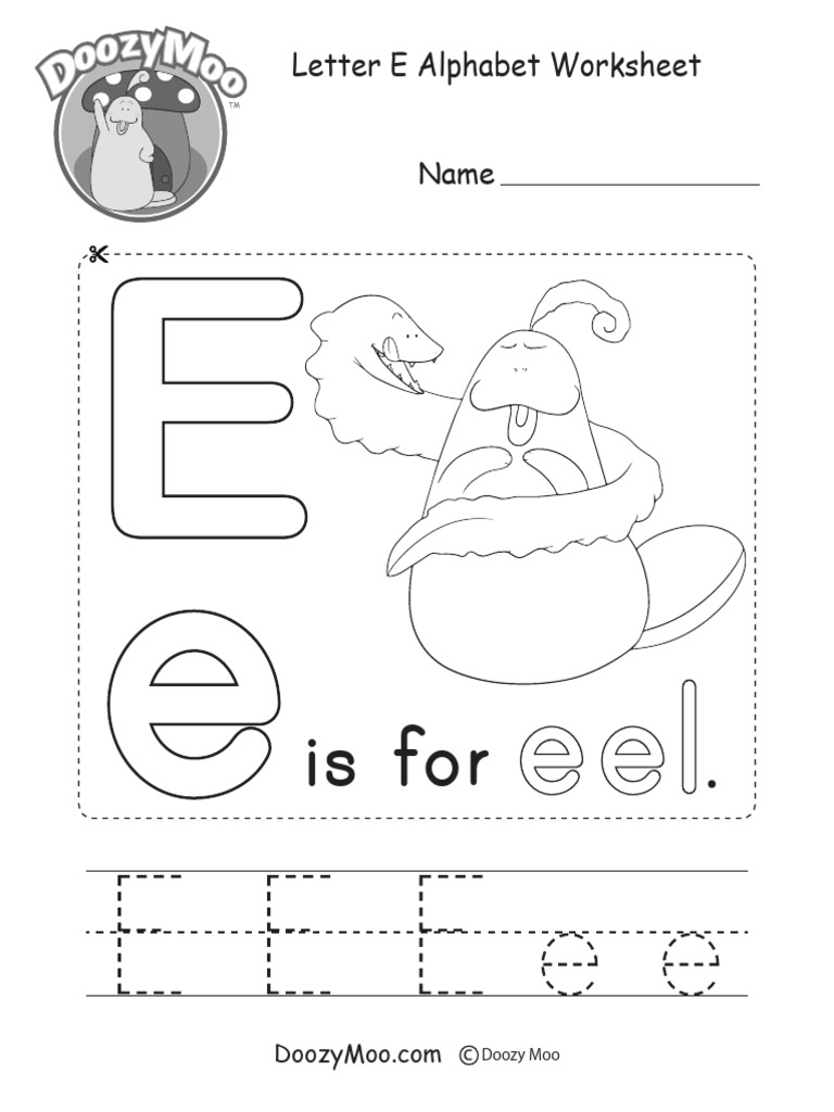 Https Doozymoo - Com PDF Alphabet-Book Letter-e-Alphabet-Activity ...
