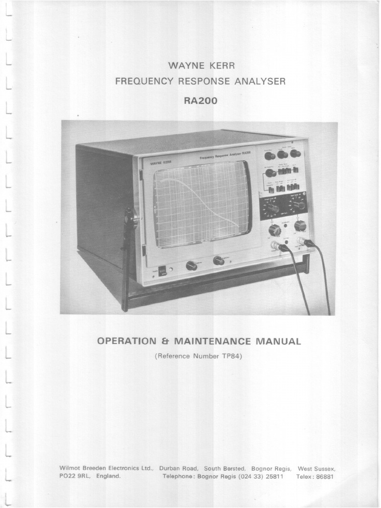 WK RA200 Manual | PDF