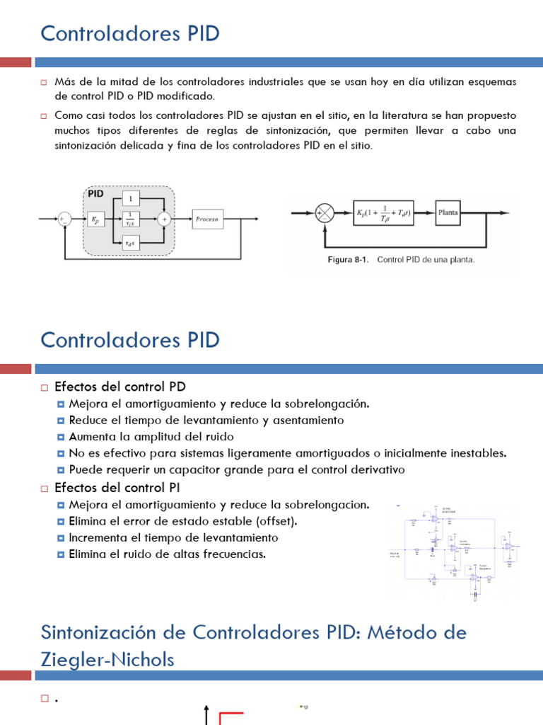 Controladores PID | PDF | Teoría de control | Matemáticas Aplicadas