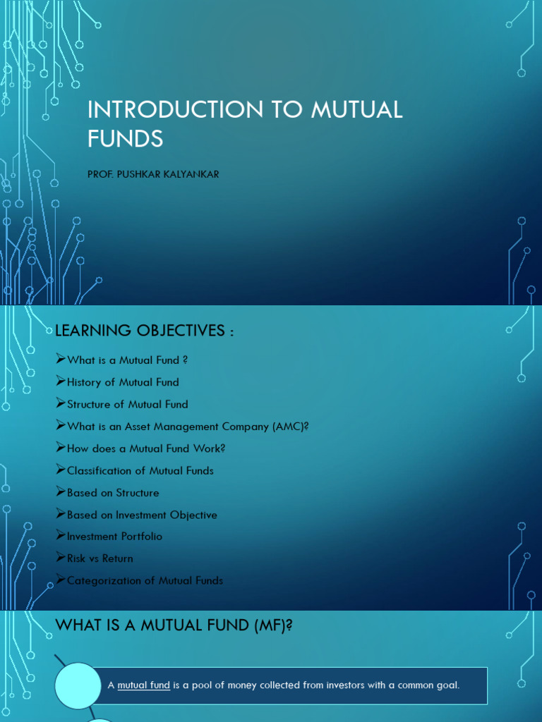 Comprehensive Guide to Mutual Funds | PDF | Dividend | Investment Fund