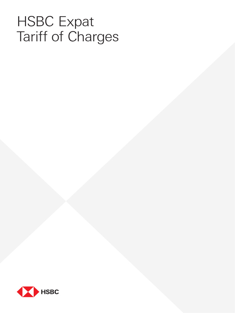 HSBC Expat Tariff of Charges 07 May 24 | PDF | Cheque | Overdraft
