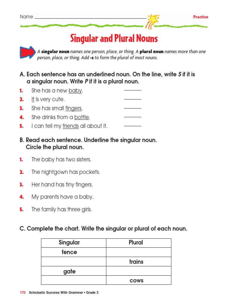 Singular and Plural Nouns Practice | PDF | Linguistics | Language Families
