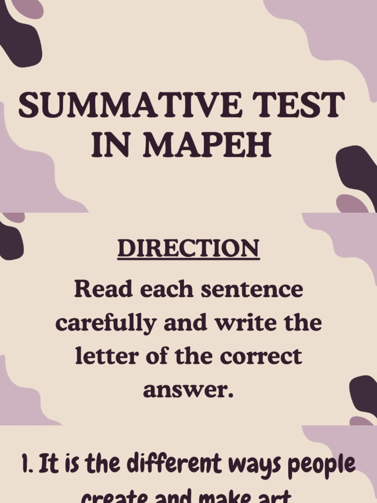 G4 Mapeh | PDF