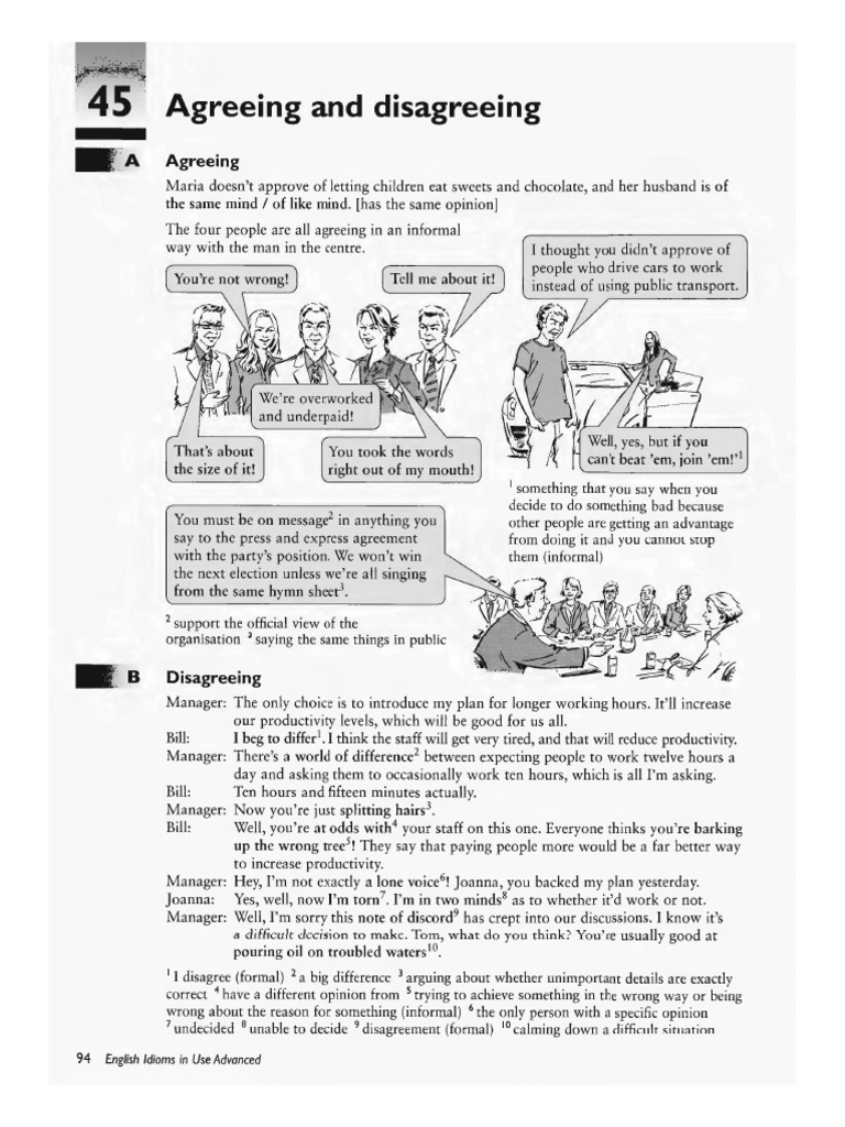 Agreeing and Disagreeing | PDF