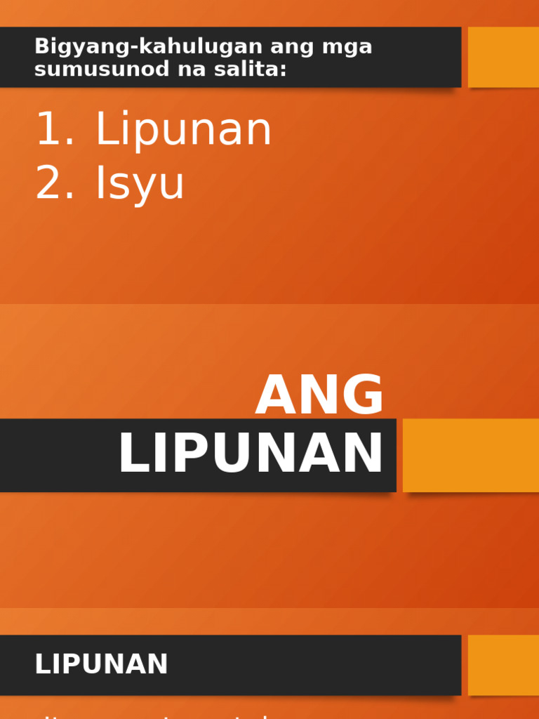 1 Ang Lipunan | PDF