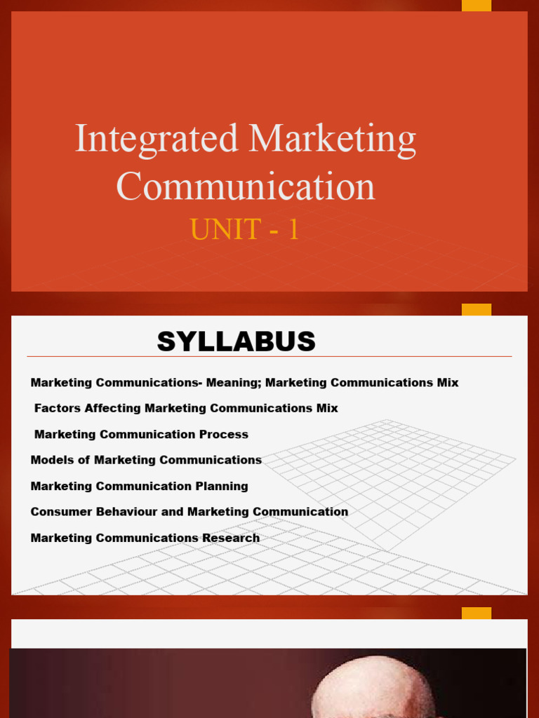 Integrated Marketing Communication UNIT 1 | PDF | Marketing ...