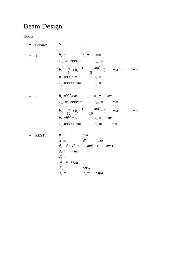 Beam Design | PDF