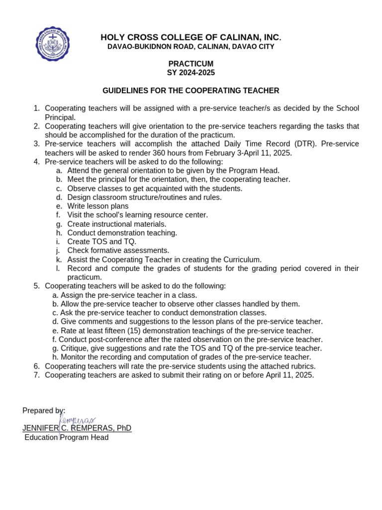 GUIDELINES-FOR-OJT-FINAL-COPY | PDF | Educational Assessment | Learning