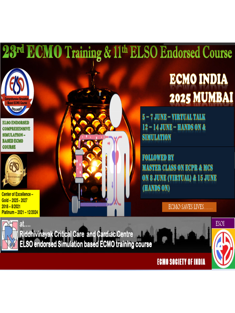 ECMO India 2025 Brochure June | PDF | Intensive Care Medicine | Surgery