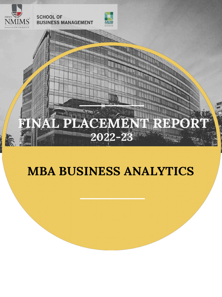 Final Placement Report2023 MBA Business Analytics Compressed | PDF | Master Of Business ...
