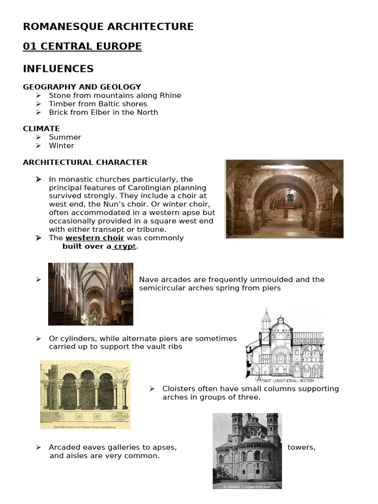Overview of Romanesque Architecture | PDF | Architectural Design ...