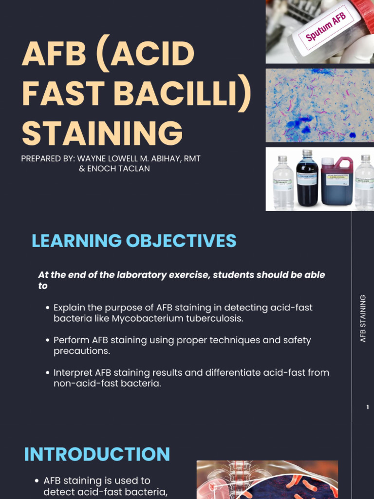 Afb Staining | PDF
