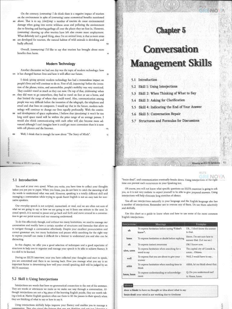 (In) Conversation Management Skill | PDF