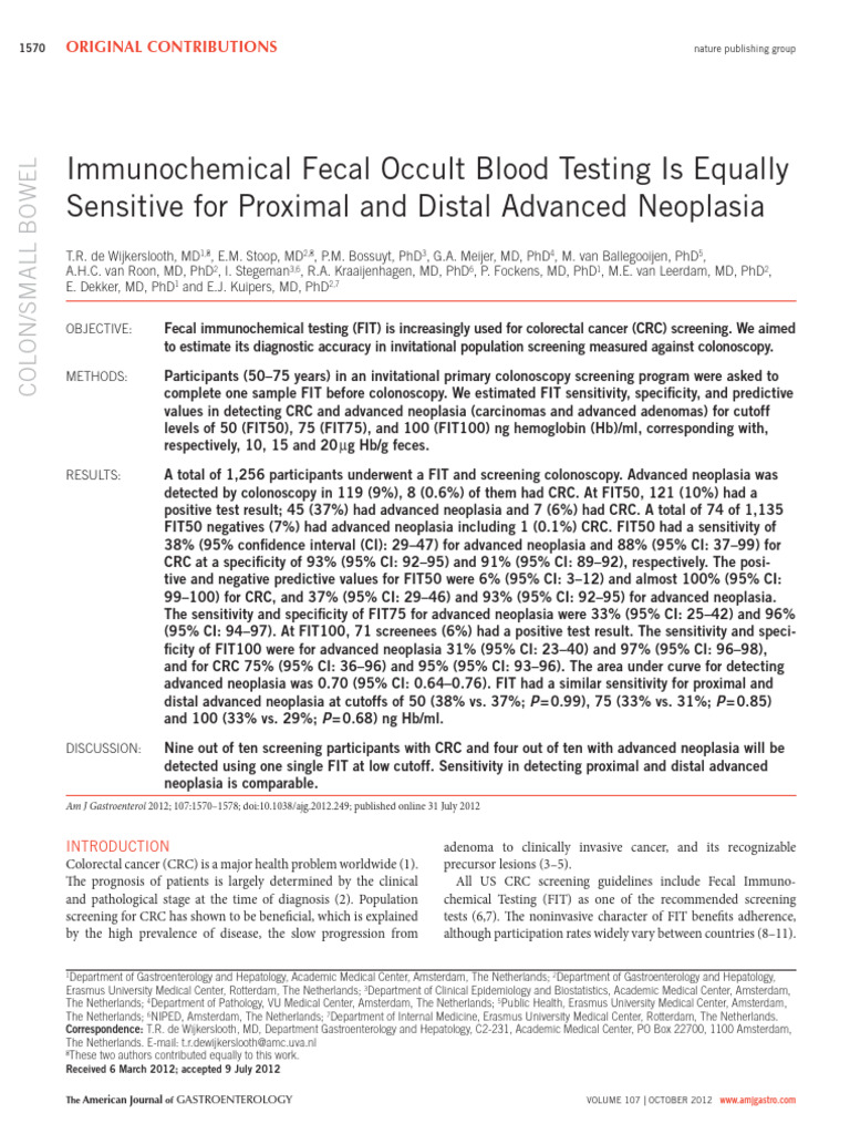 Paper 2 | PDF | Colonoscopy | Adenoma