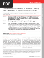 Mayo Endoscopic Scoring for UC | PDF