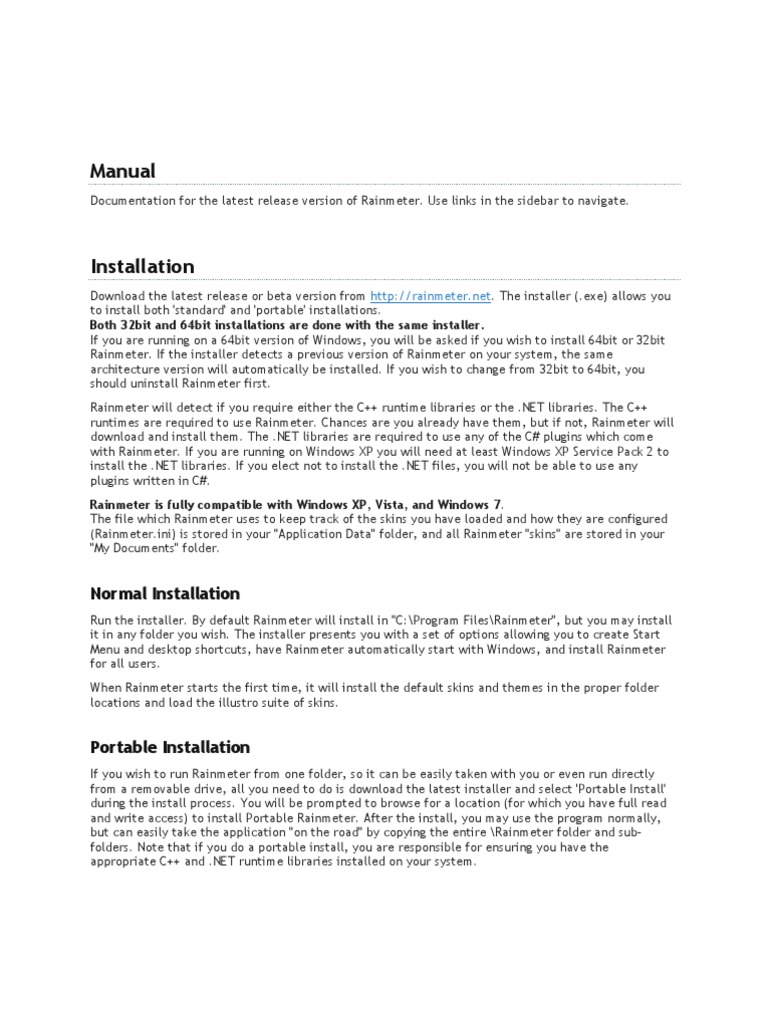 RManual | PDF | Windows Registry | Installation (Computer Programs)