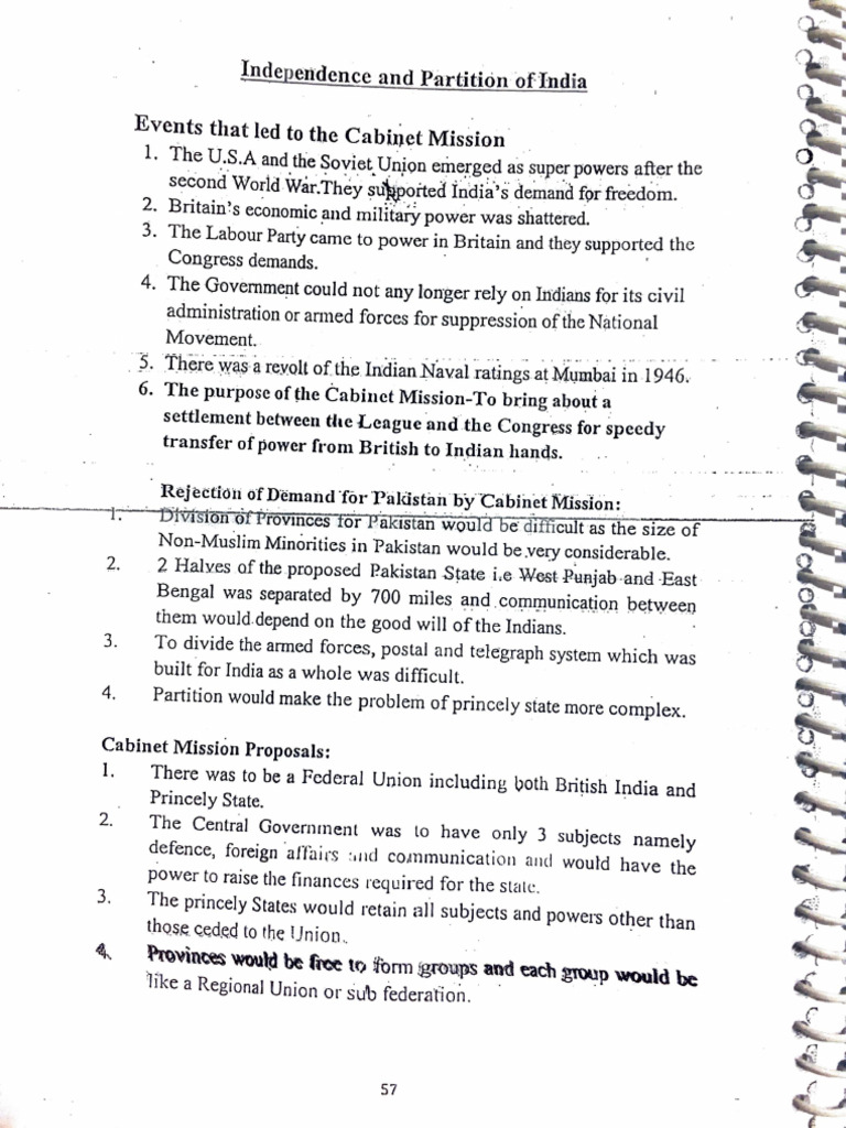 Independence and Partition of India | PDF | Resistance To The British ...