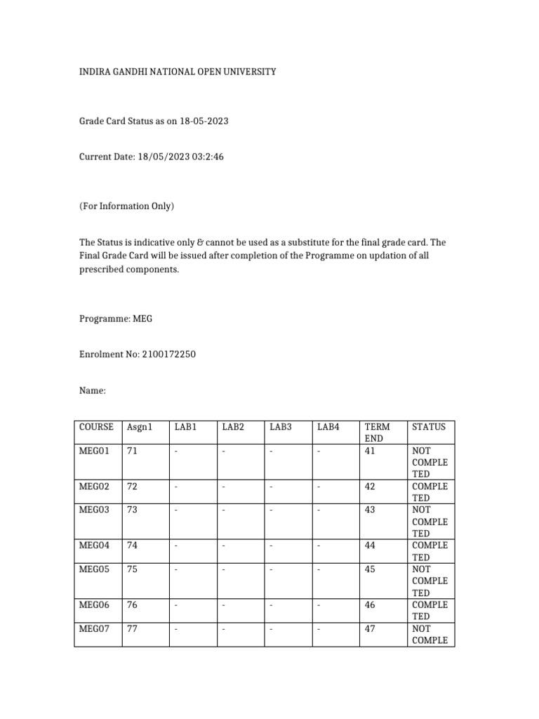 New_Grade_Card | PDF