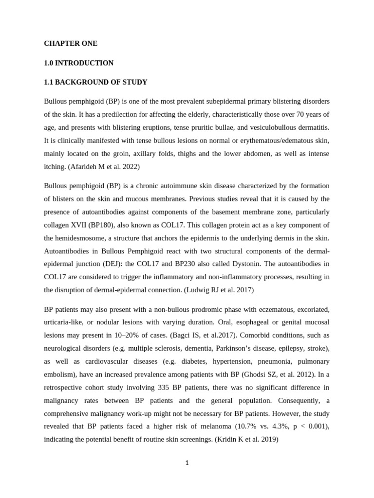 Understanding Bullous Pemphigoid | PDF | Epidermis | Immunoglobulin G