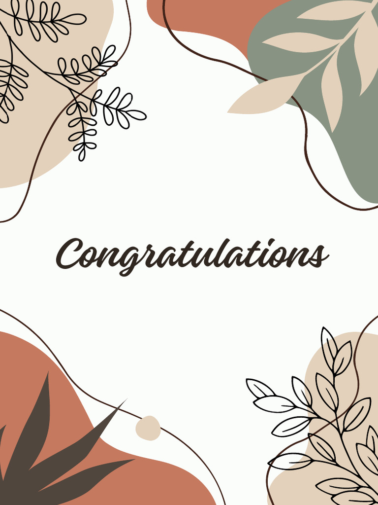 Congratulations | PDF