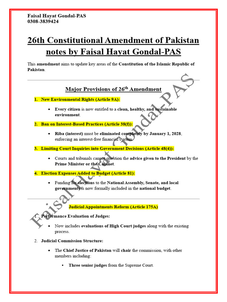 26th Amendment With Critical Analysis | PDF | Supreme Court Of The ...
