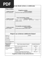 Pozorovací Hárok - Diagnostika | PDF