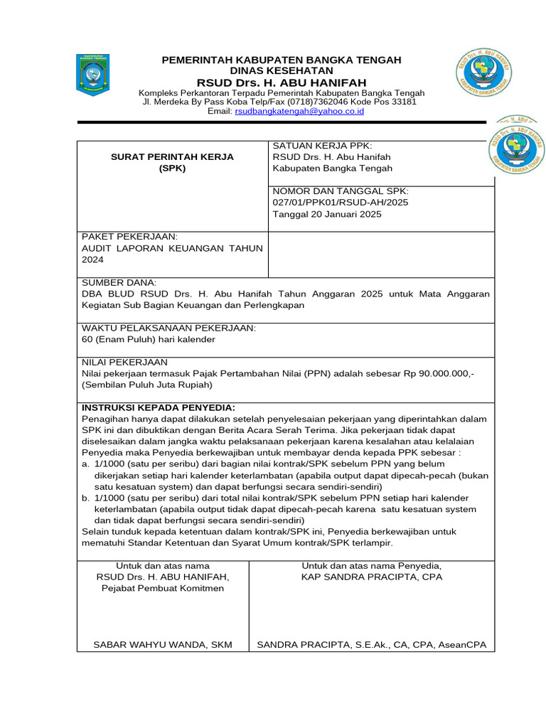 1 SPK KAP Sandra Pracipta 2025 | PDF