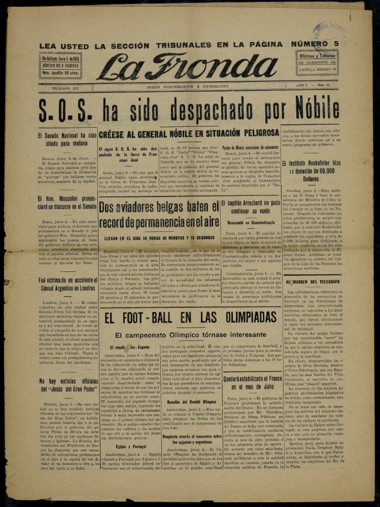 La Fronda 5 de Junio de 1928 | PDF