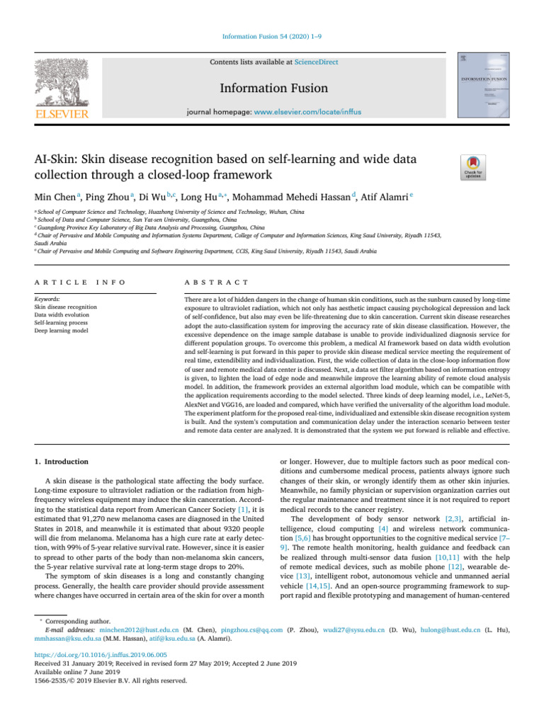 AI - Skin Skin Disease Recognition Based On Self-Learning and Wide Data ...