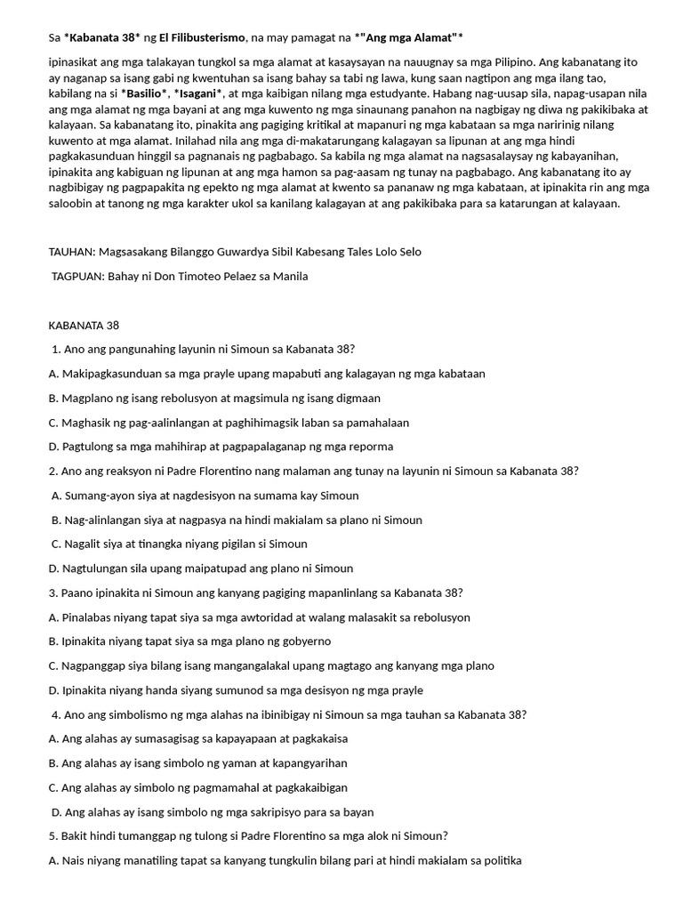 KABANATA 38 - Final | PDF