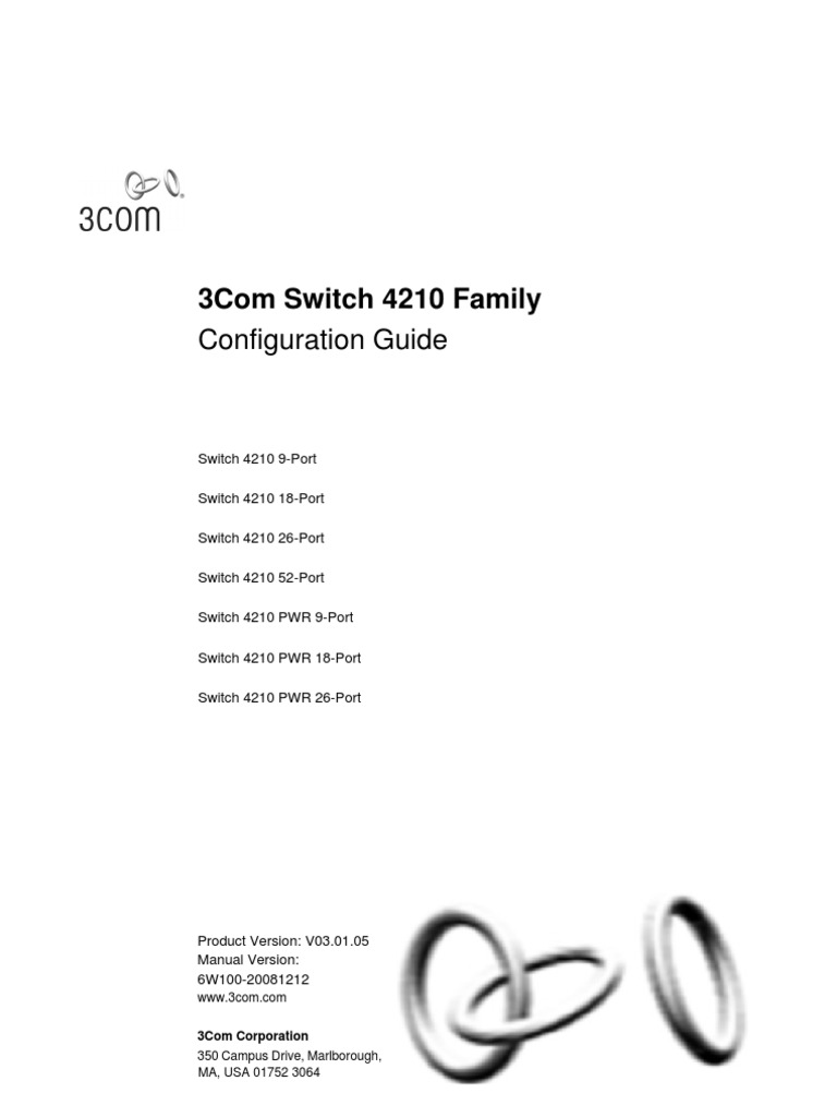 3com Switch 4210 Configuration Guide | PDF | Computers