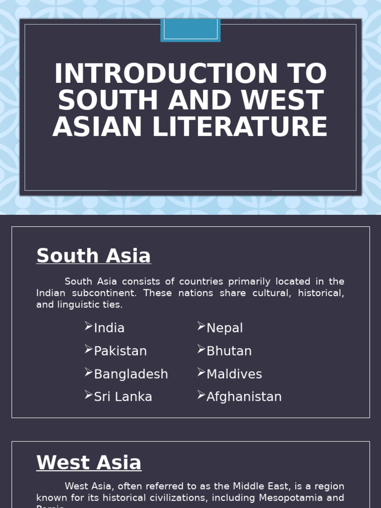 South and West Asian Literature Overview | PDF | Deities | Shiva