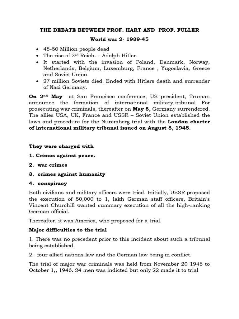 Hart Fuller World War 2 | PDF | Nuremberg Trials | Nazi Germany