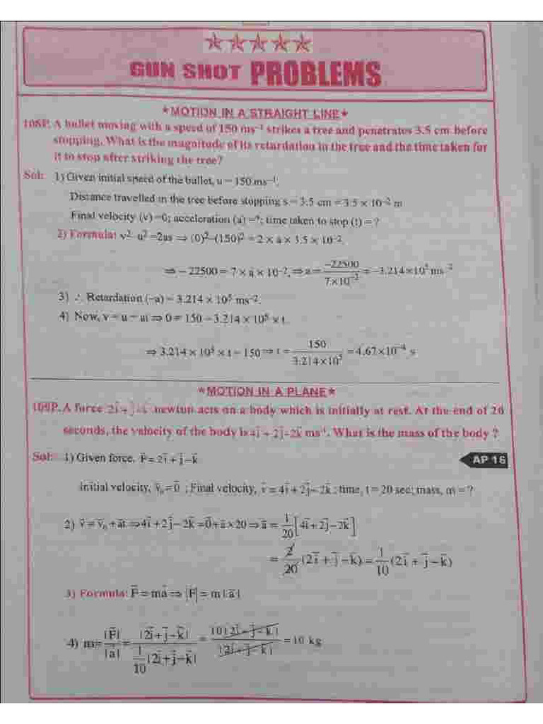 Physics TOP Problems | PDF
