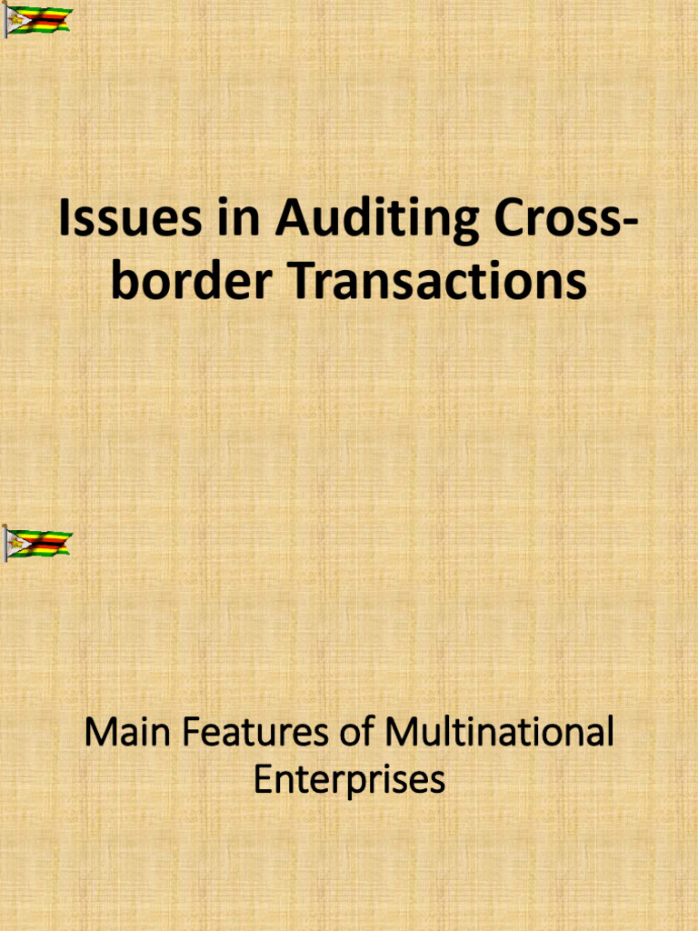 1. Module 2 Issues in Auditing Cross-border Transactions | PDF ...