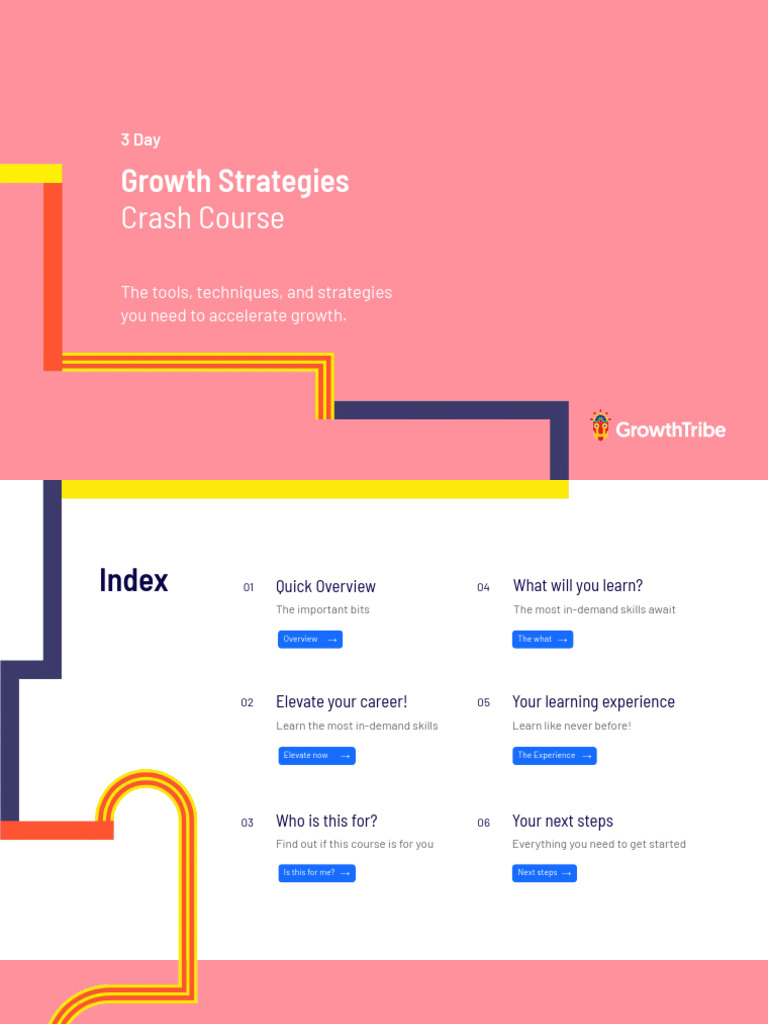 Growth Strategies Crash Course Brochure 2021 | PDF | Digital Marketing ...