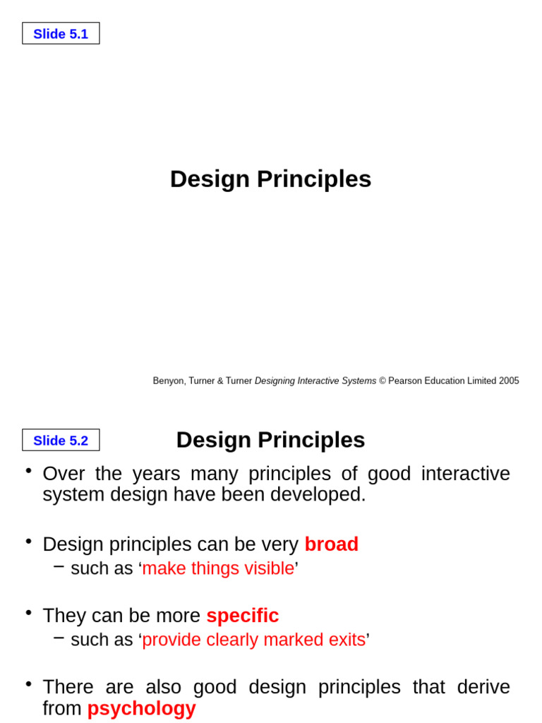 6. Chapter 3 -Design principles | PDF | Menu (Computing) | Graphical User Interfaces