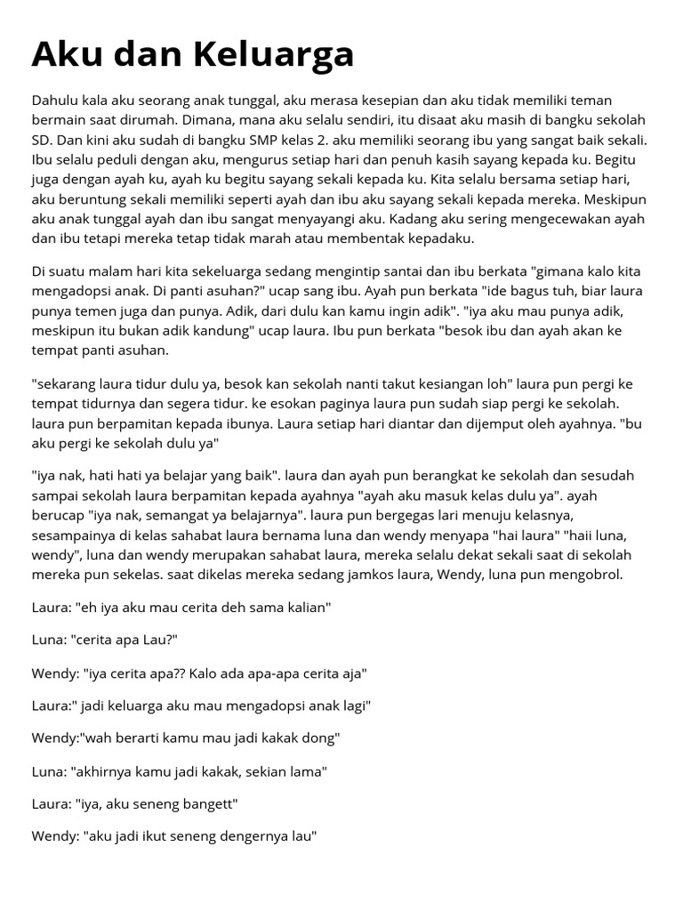 Laura Menanti Adik Angkat | PDF