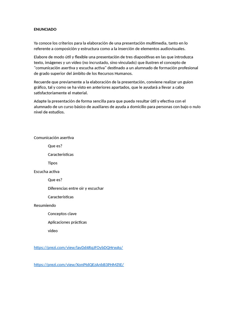 Presentación sobre Comunicación Asertiva | PDF