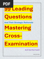 30 Cross Examination Questions With Explanations | PDF | Witness ...