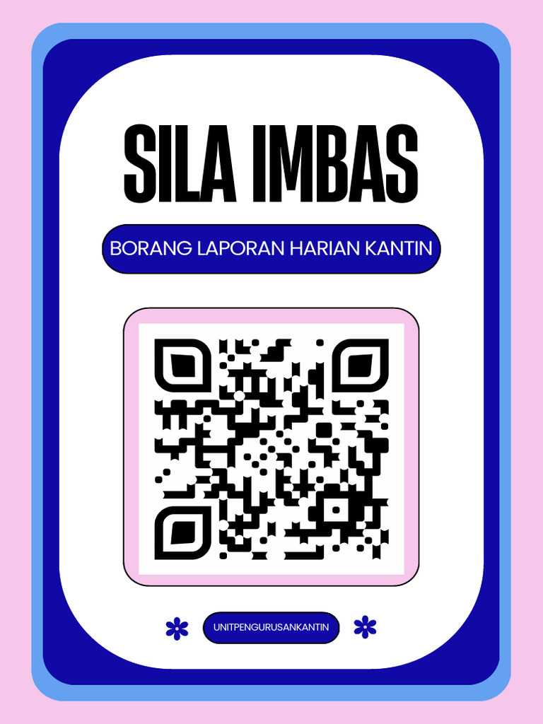 White Pink Simple Modern QR Code Flyer | PDF