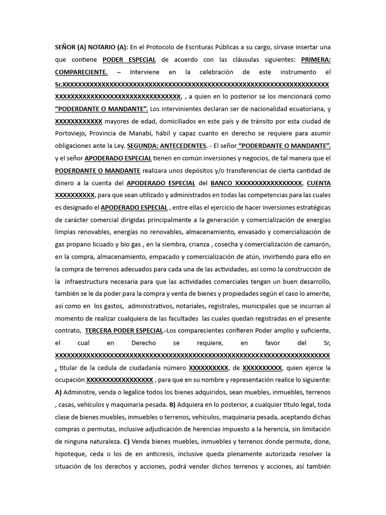 Poder especial de administracion de bienes | PDF | Condominio