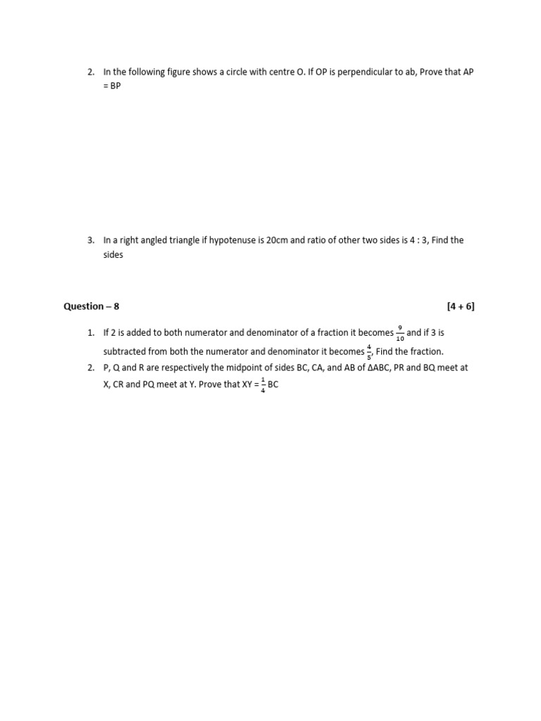 Geometry Problems and Proofs | PDF