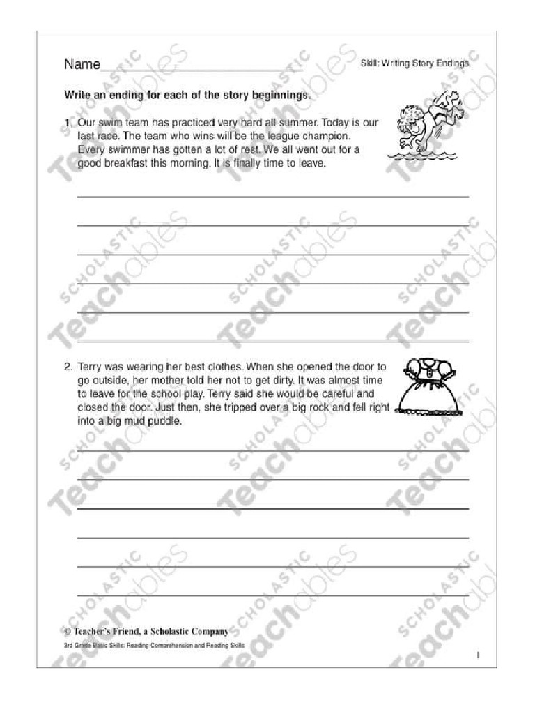 Writing Another Ending of Story Activity | PDF