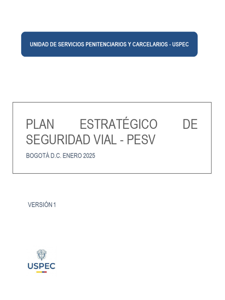 plan-estrategico-de-seguridad-vial-pesv_0 | PDF | Seguridad vial | Tráfico