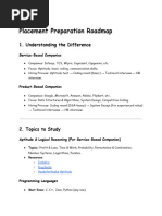 Placement Roadmap Java DSA Aptitude Final | PDF | Computer Programming ...